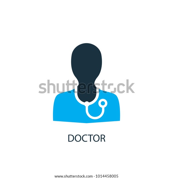 Doctor Icon Logo Element Illustration Doctor Stock Vector (Royalty Free ...