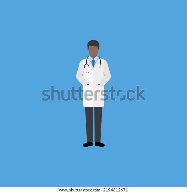 Doctor Illustration Standing Pose Stock Vector (Royalty Free ...