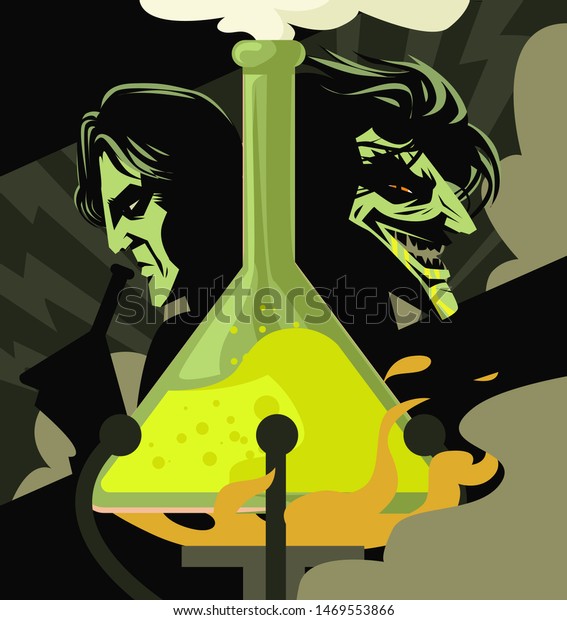 Doctor Jekyll Mister Hyde Test Lab Stock Vector (Royalty Free) 1469553866
