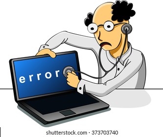 9,652 Cartoon doctor computer Stock Illustrations, Images & Vectors ...