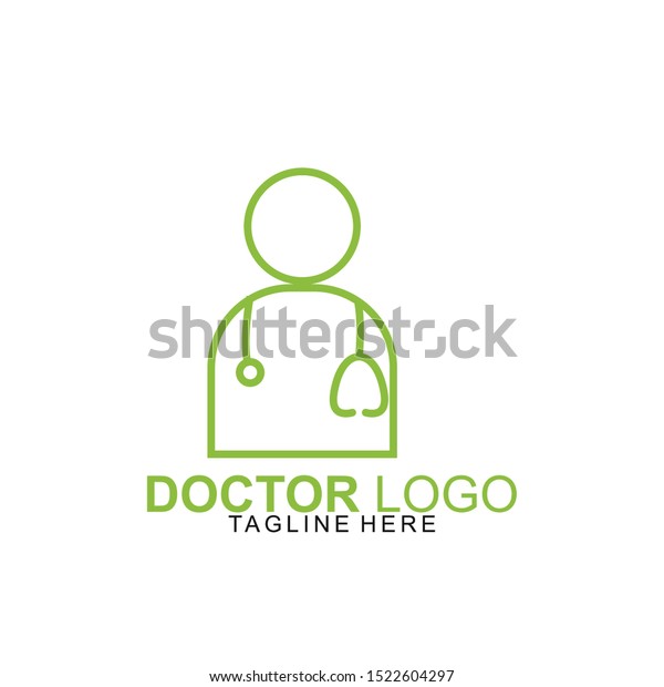 Doctor Logo Template Design Stethoscope Logo Stock Vector (Royalty Free ...