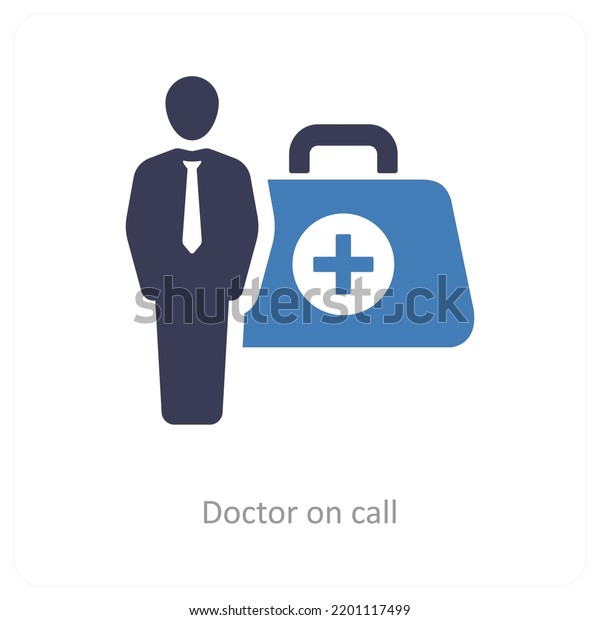 Doctor On Call Icon Concept Stock Vector (Royalty Free) 2201117499 ...