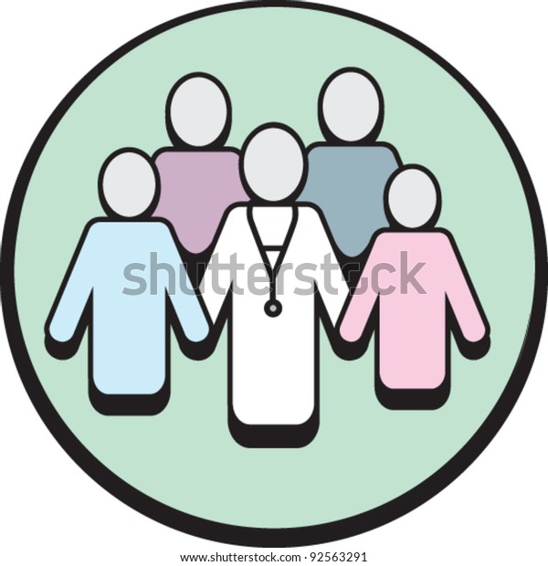 Doctor People Circle Stock Vector (Royalty Free) 92563291 | Shutterstock