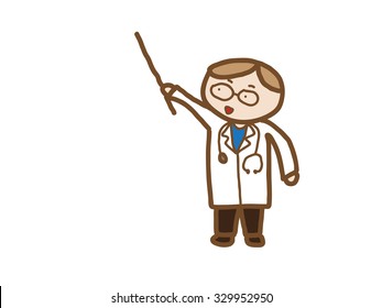 Doctor Pointing Stock Vector (Royalty Free) 329952950 | Shutterstock