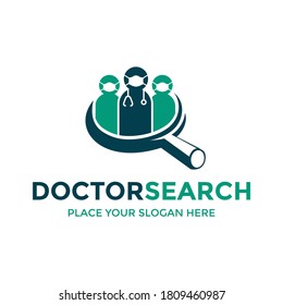 Doctor Search Vector Logo Template This Stock Vector (Royalty Free ...