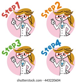Doctor Step Icon Stock Vector (Royalty Free) 443220604 | Shutterstock
