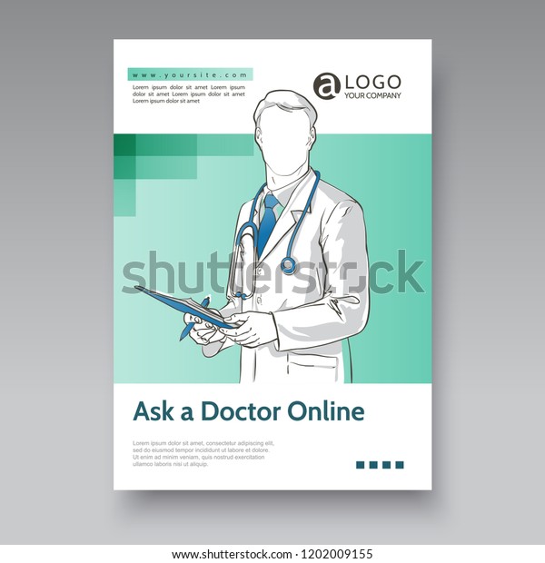 Doctor Stethoscope Flyers Poster Web Banner Stock Vector (Royalty Free ...