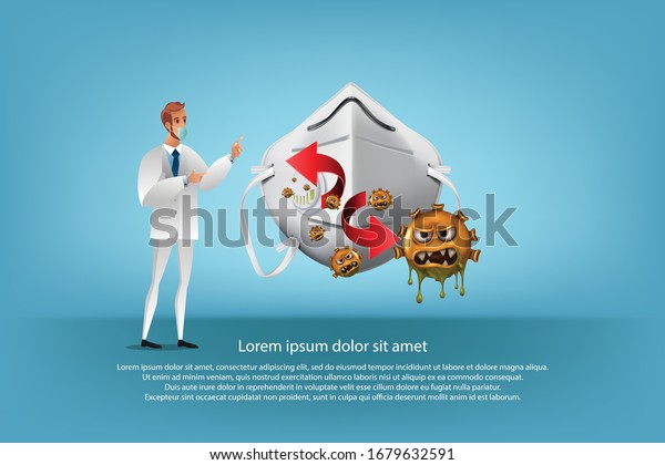 Doctor Suggested Ways Prevent Viruses Stop Stock Vector (Royalty Free ...