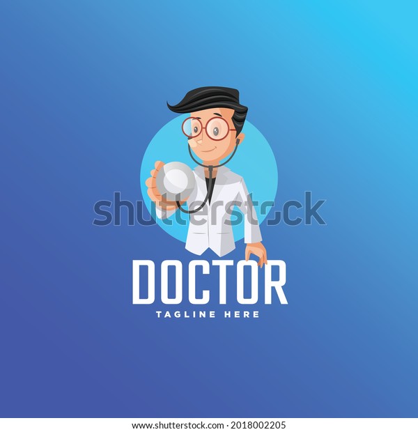 Doctor Vector Mascot Logo Template Stock Vector (Royalty Free ...