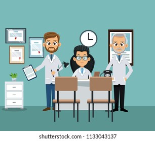 Doctors Office Cartoon Stock Vector (Royalty Free) 1133043137 ...