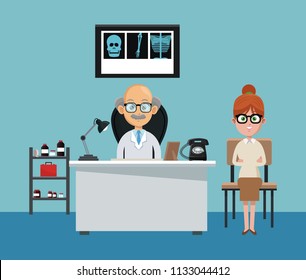 Doctors Office Cartoon: เวกเตอร์สต็อก (ปลอดค่าลิขสิทธิ์) 1133044412 ...
