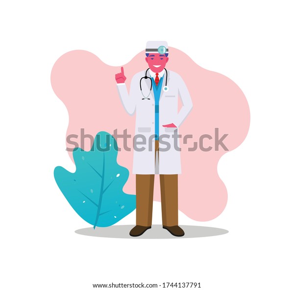 Doctors Vector Illustration Doctor Flat Design Stock Vector (Royalty ...