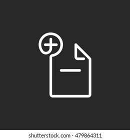Document Add File Add Symbol Sign: เวกเตอร์สต็อก (ปลอดค่าลิขสิทธิ์ ...