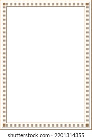 Document Border Illustration Background Template Classic Stock Vector ...