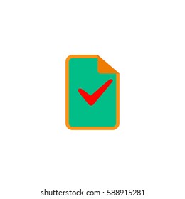 Document Check Mark Color Symbol Icon: Vector có sẵn (miễn phí bản ...