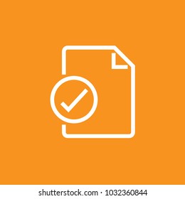 Document Check Mark Icon Stock Vector Stock Vector (Royalty Free ...