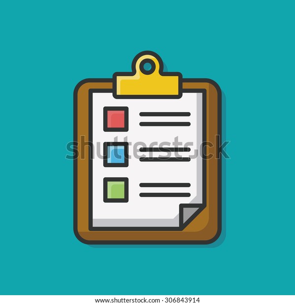 Document Color Line Icon Stock Vector (Royalty Free) 306843914 ...