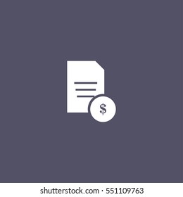Document Icon Money Stock Vector (Royalty Free) 551109763 | Shutterstock