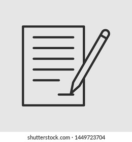 Edit File Icon Note Sign Icon Stock Vector (Royalty Free) 1901512381 ...