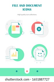 Document Icon Set Paper File Icon Stock Vector (Royalty Free ...