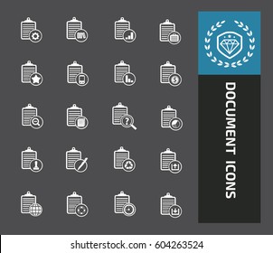 Document Icon Setclean Vector: vector de stock (libre de regalías ...