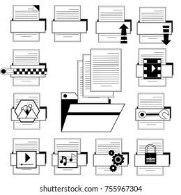 Document Icons Standard Luxury Stock Vector (Royalty Free) 755967304 ...