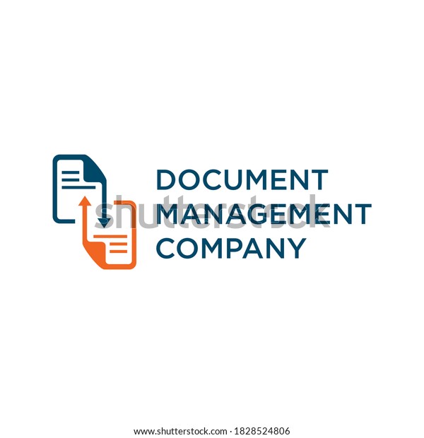 Document Management Company Logo Design Vector Stock Vector (Royalty ...
