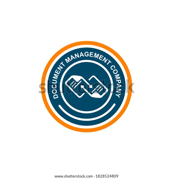 Document Management Company Logo Design Vector Stock Vector (Royalty ...