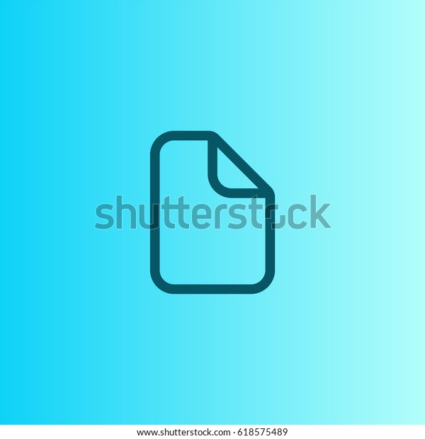 Document Paper Icon Blank Page Vector Stock Vector (Royalty Free ...