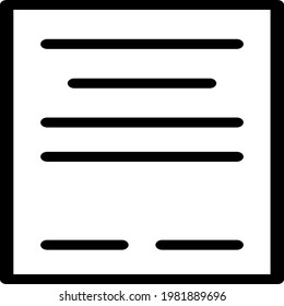 Document Paper Icon Outline Style Stock Vector (Royalty Free ...
