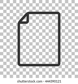 Document Sign Illustration Dark Gray Icon Stock Vector (Royalty Free ...