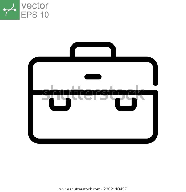 Documents Bag Icon Business Briefcase Office Stock Vector (Royalty Free ...