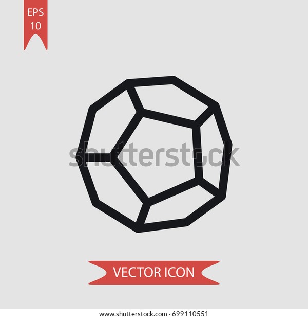 Dodecahedron Vector Icon Illustration Symbol Stock Vector (Royalty Free ... Dodecahedron Vector Icon Illustration Symbol Stock Vector (Royalty Free ...