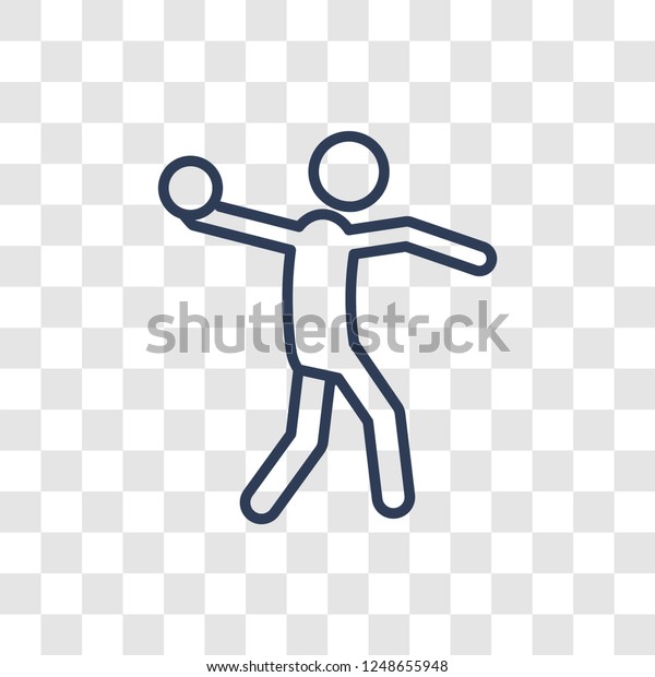 Dodgeball Icon Trendy Linear Dodgeball Logo Stock Vector (Royalty Free ...