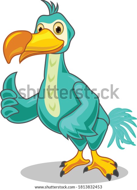Dodo Bird Cartoon Vector Art Illustration Stock Vector (Royalty Free ...