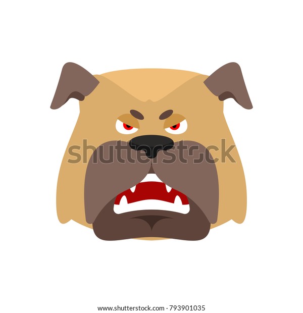 Dog Angry Emoji Pet Evil Emotions Stock Vector (Royalty Free) 793901035 ...