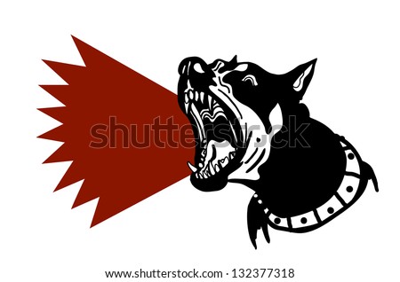 Dog Barking Stock Vector (Royalty Free) 132377318 - Shutterstock