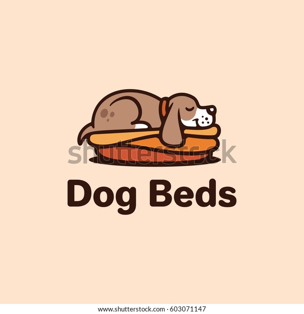 Dog Beds Logo Template Stock Vector (Royalty Free) 603071147