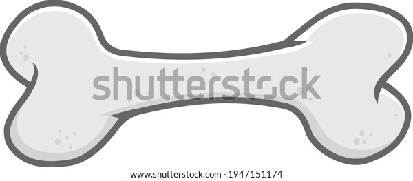 Dog Bone Cartoon Drawing Vector Illustration Stock Vector (Royalty Free ...