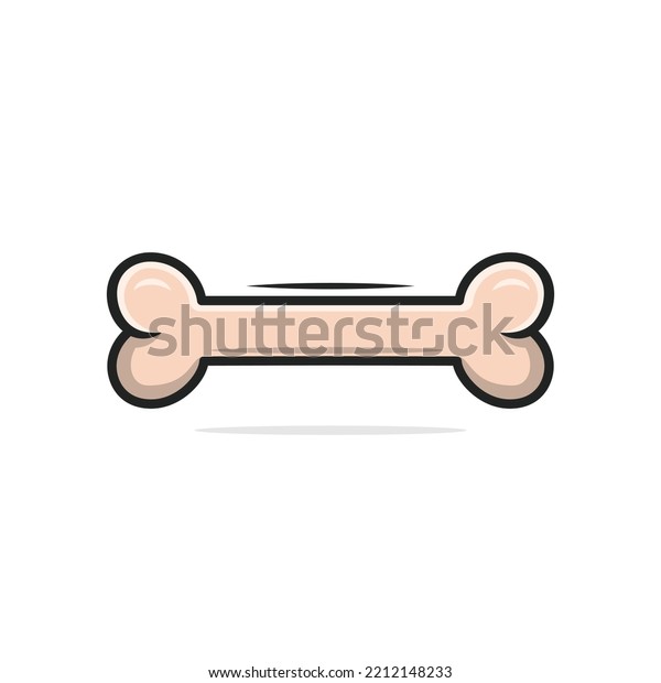 Dog Bone Food Cartoon Vector Illustration Stock Vector (Royalty Free ...