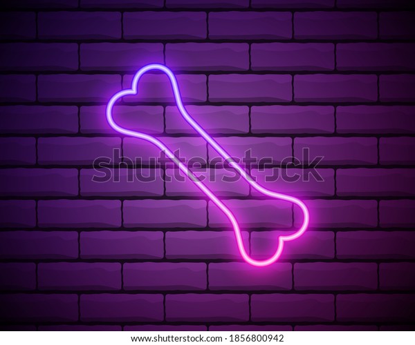 Dog Bone Neon Sign Vector Illustration Stock Vector (Royalty Free ...