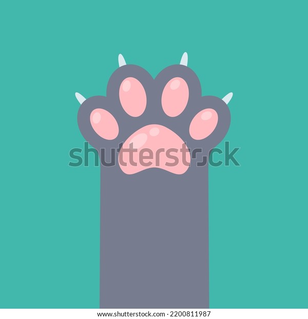 Dog Cat Paws Sharp Claws Cute Stock Vector (Royalty Free) 2200811987 ...