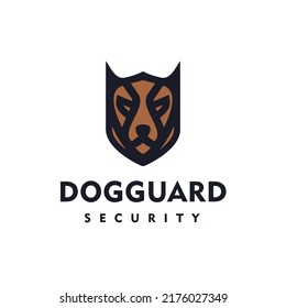 Dog Guard Security Logo Designs Vector Stock Vector (Royalty Free ...