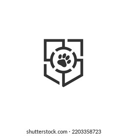 Dog Guard Shield Logo Design Stock Vector (Royalty Free) 2203358723 ...