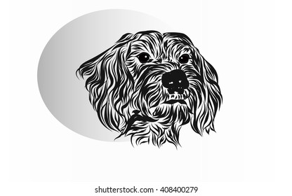 Dog Head Vector Vector Stock Vector (Royalty Free) 408400279