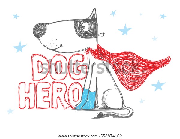 Dog Hero Dog Vector Illustration Superhero Stock Vector (Royalty Free ...
