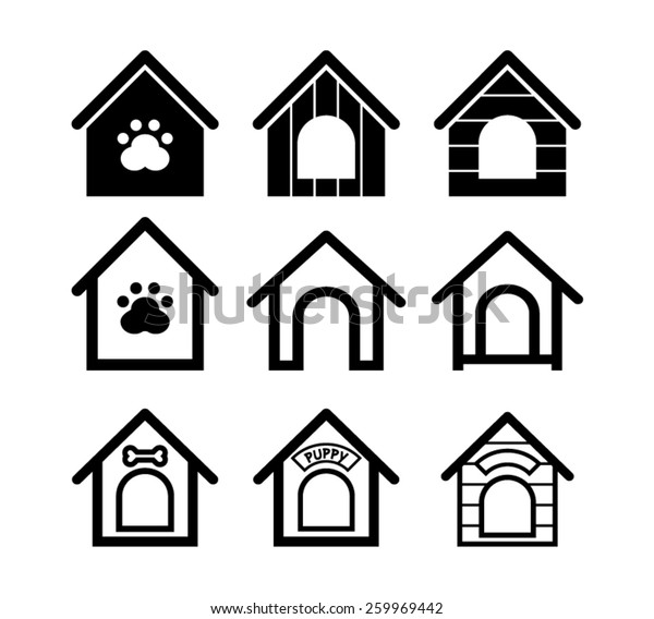 Dog House Stock Vector (Royalty Free) 259969442 | Shutterstock