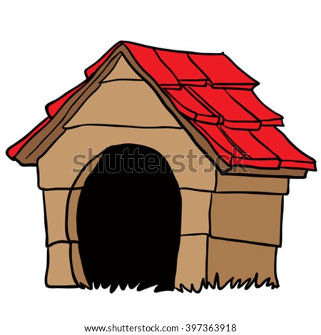 Dog House Cartoon Stock Vector (Royalty Free) 397363918 - Shutterstock
