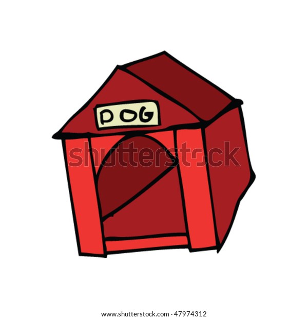 Dog House Drawing Stock Vector (Royalty Free) 47974312 | Shutterstock