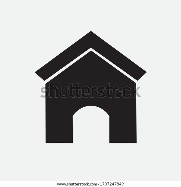 Dog House Over White Background Vector Stock Vector (Royalty Free ...